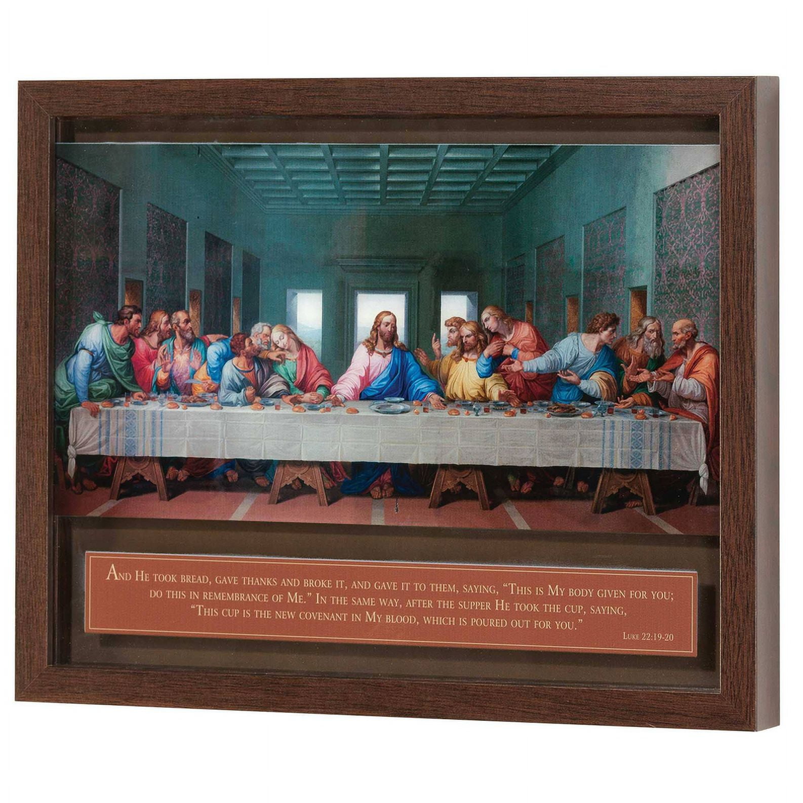 Dicksons Last Supper 12 x 15 Inch Wood and Glass Wall and Tabletop ...