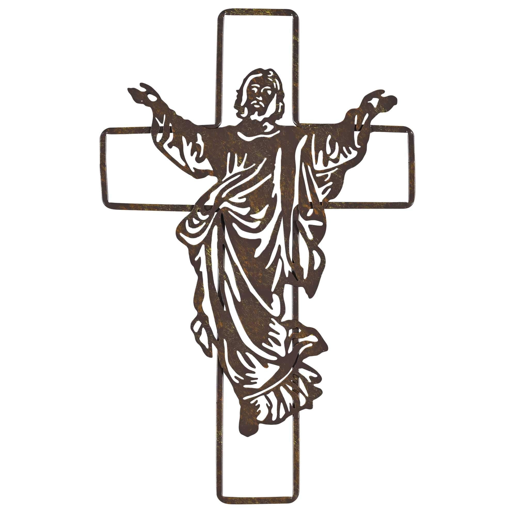 Dicksons MWC-414 Jesus Outstretched Arms Brown 15.75 x 10.1 Metal ...