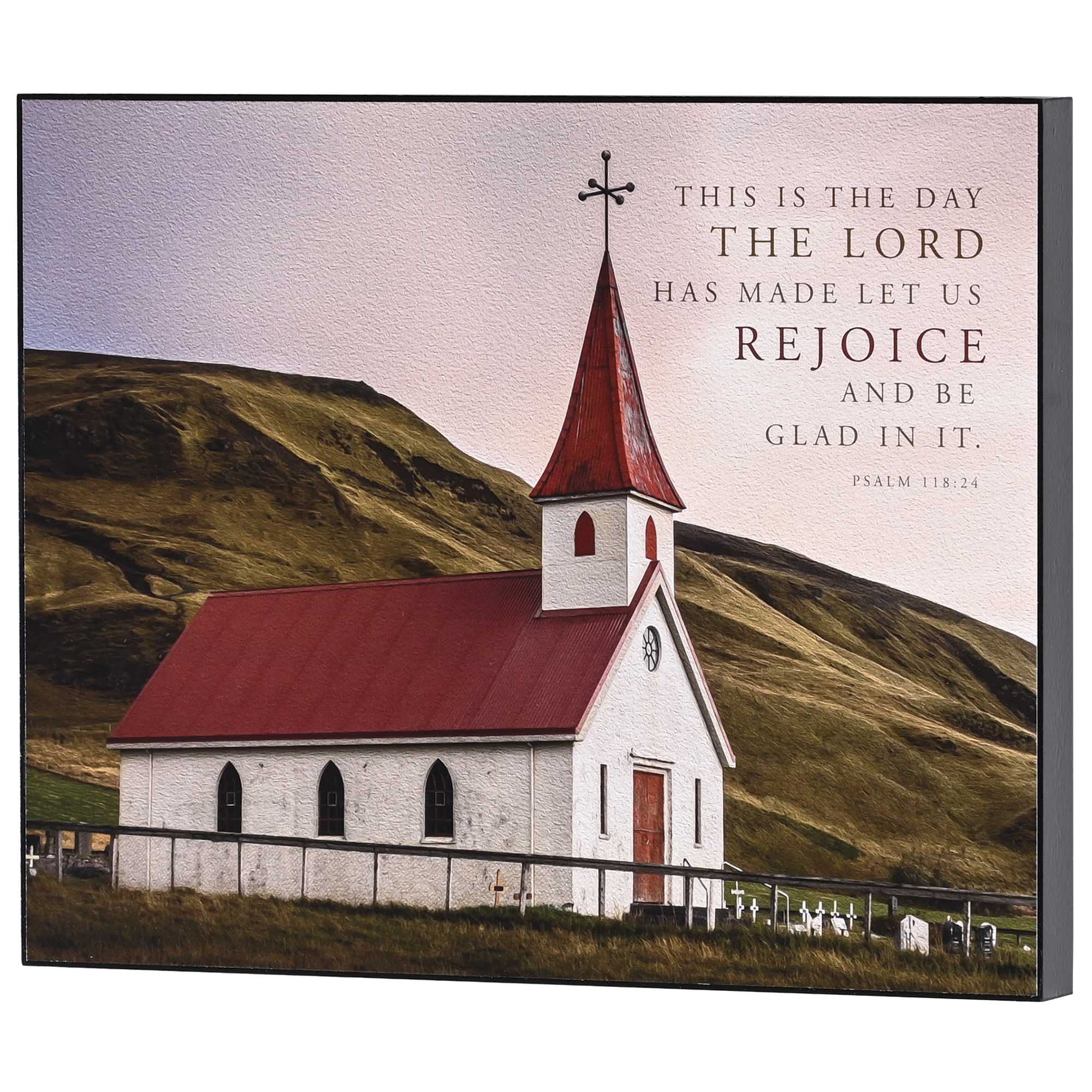 Dicksons PLK108-984 Let Us Rejoice And Be Glad Country Church Scene 10 ...