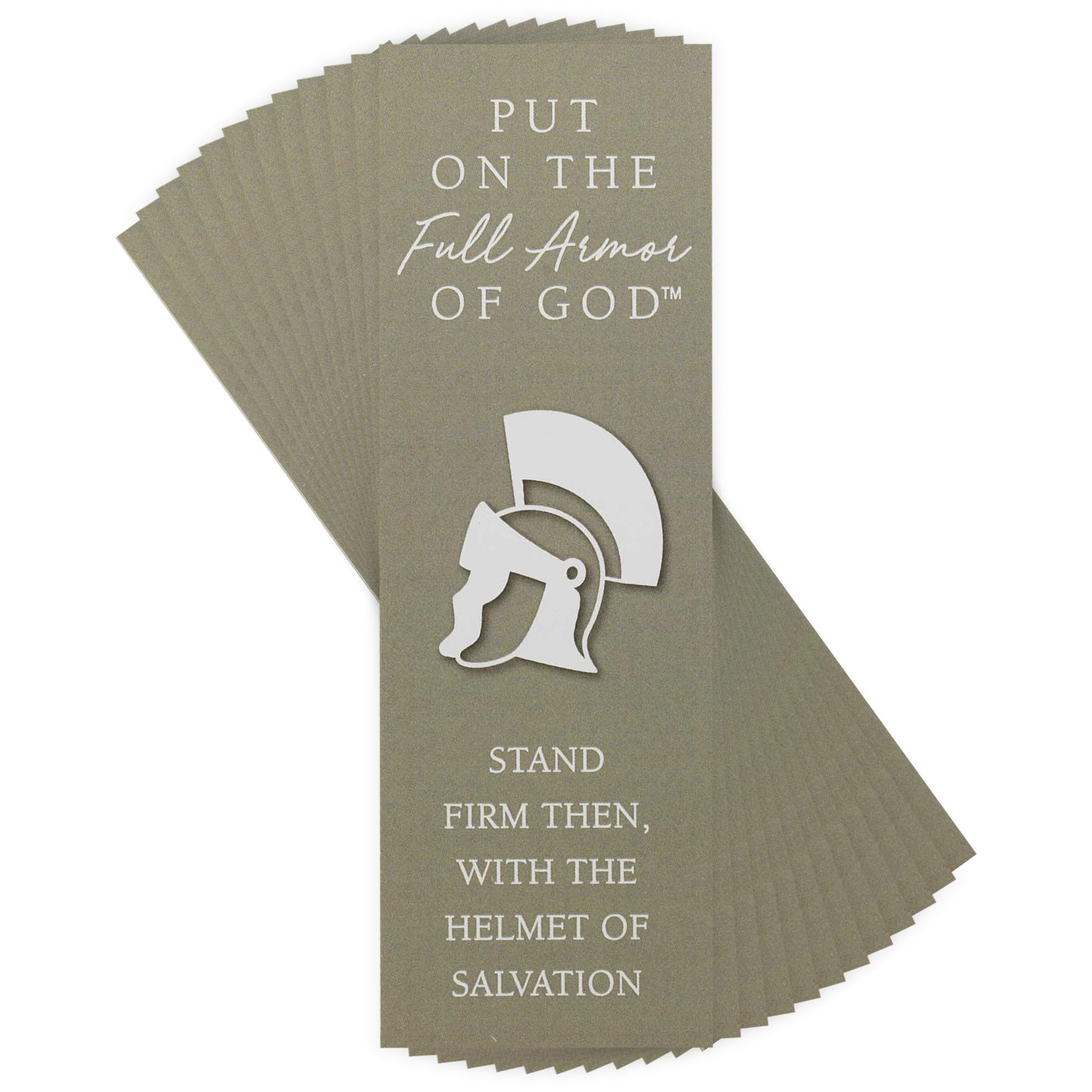 Dicksons Put On Full Armor of God Helmet 6.5 inch Paper Bookmark Pack ...