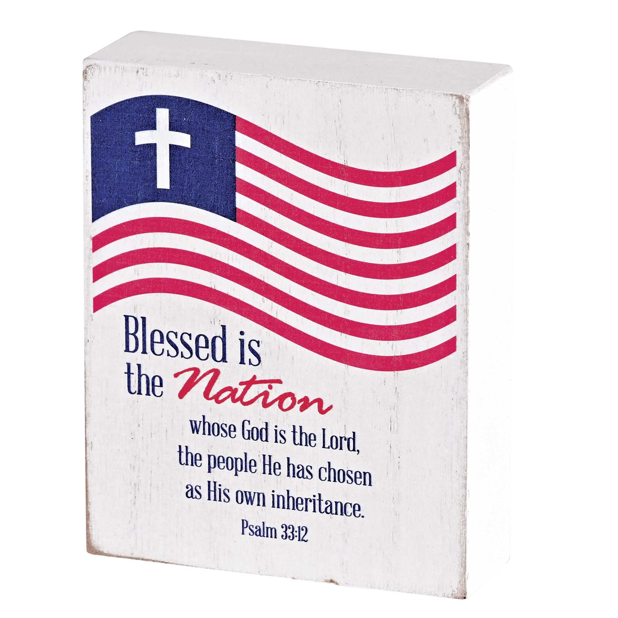 Dicksons TPLK34-325 Blessed Is The Nation Red, White, and Blue 3 x 4 ...