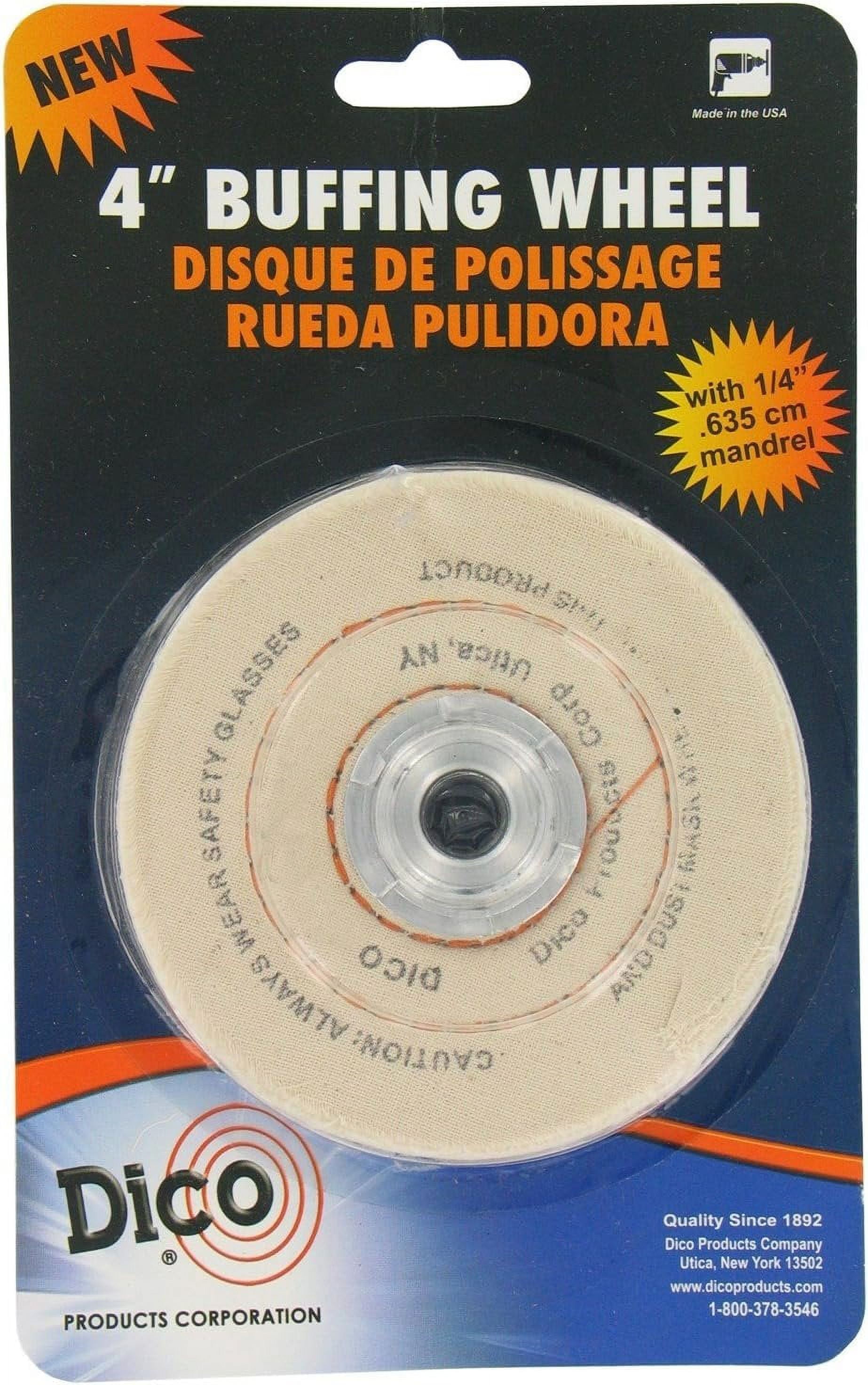 Dico 7000194 6" X 1/2" Cotton Buffing Wheel - Walmart.com