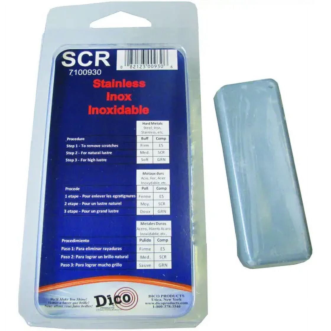 Dico 7100930 Buffing Compound Stainless Steel Small Clamshell, Each ...