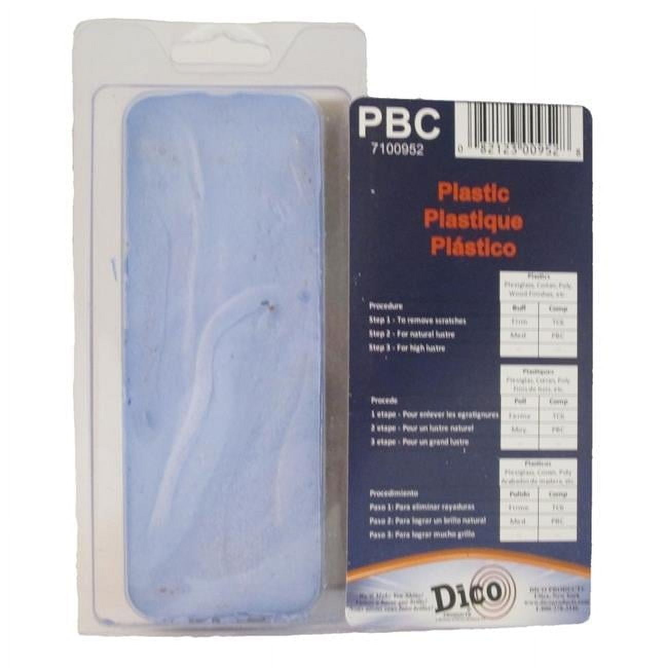 Dico Buffing Compound,Clamshell,Blue,7.5 in. 529-PBC-B - Walmart.com