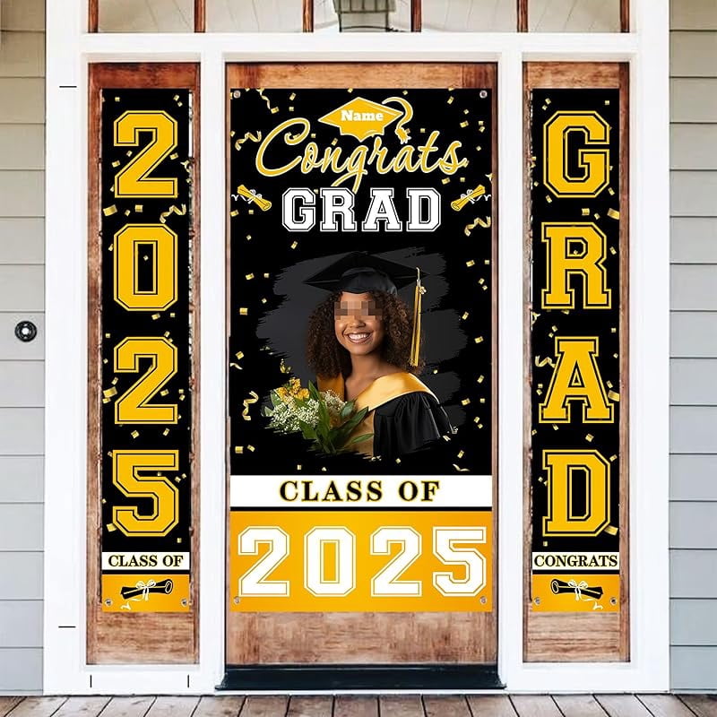 Dicodes Custom Graduation Banner Set 2025 Graduation Door Banner ...