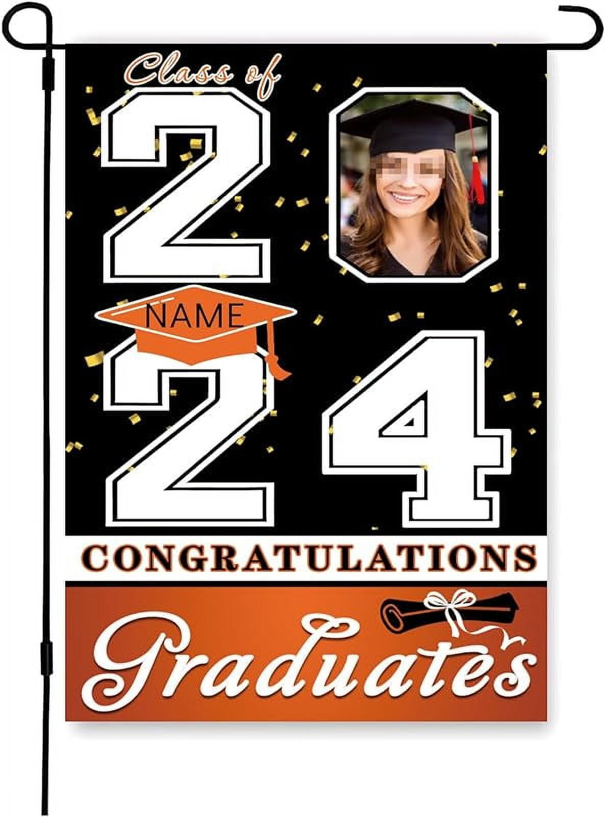 Dicodes Personalized Graduation Garden Banner 2024 Congratulations ...
