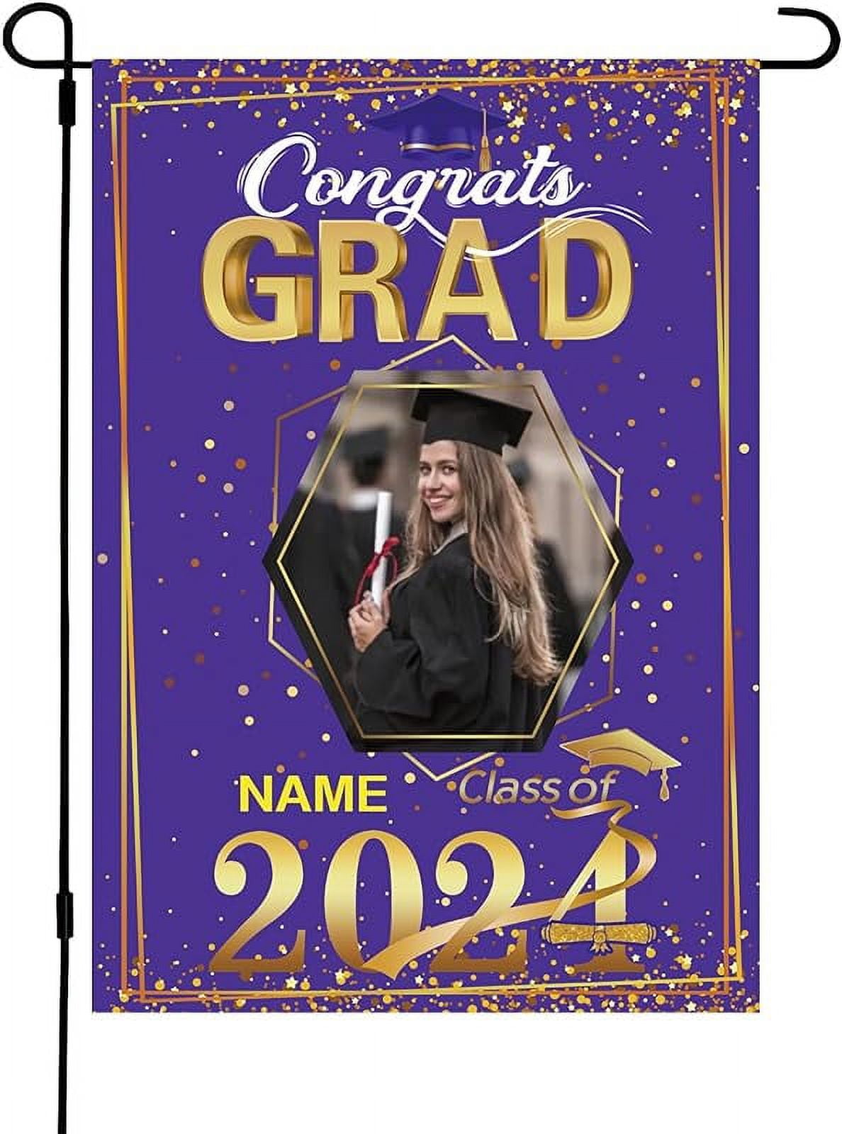 Dicodes Personalized Graduation Garden Banner 2024 Congratulations ...