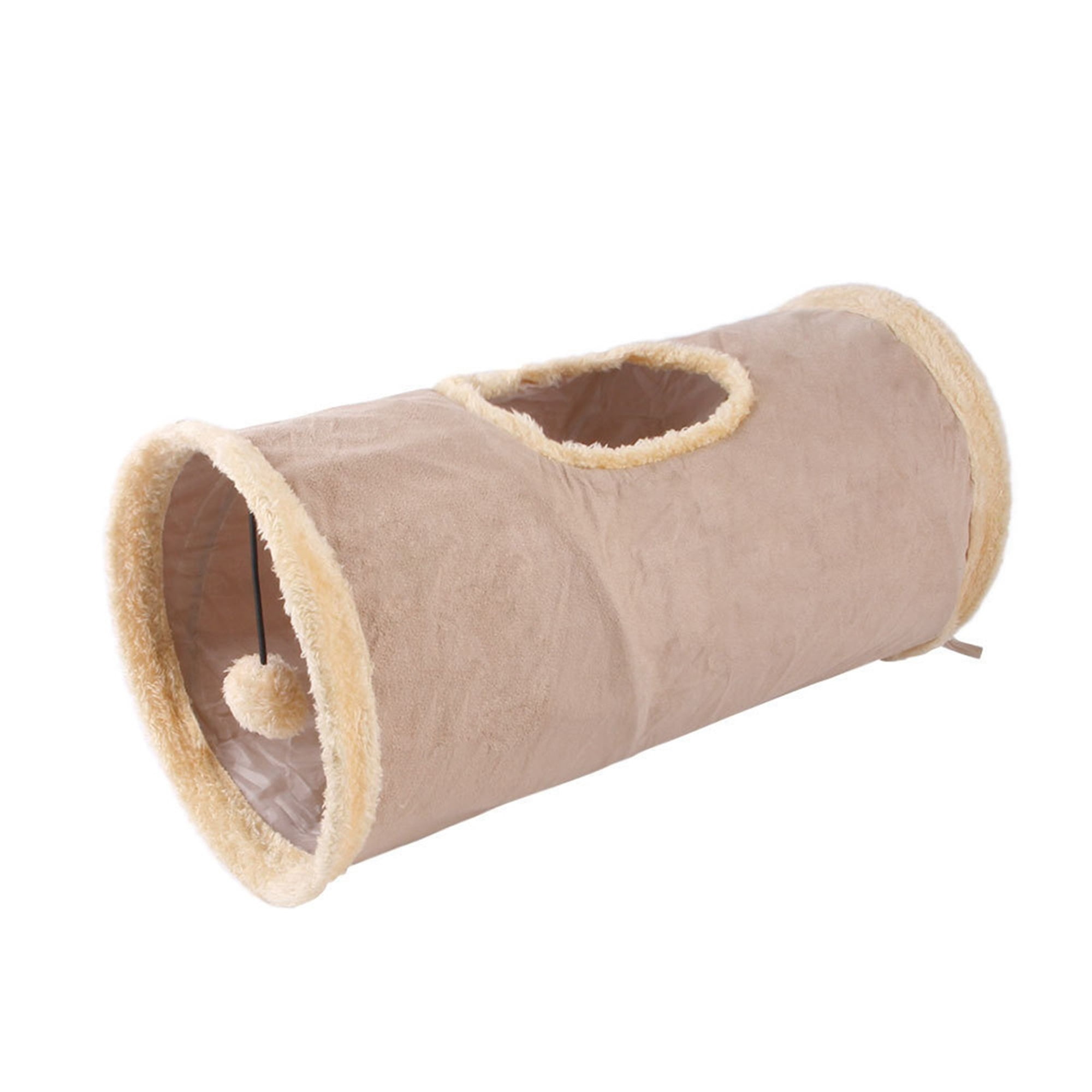 Diconna Foldable Cats Toy One Peek Hold with Ball Soft Suede Cat Play ...