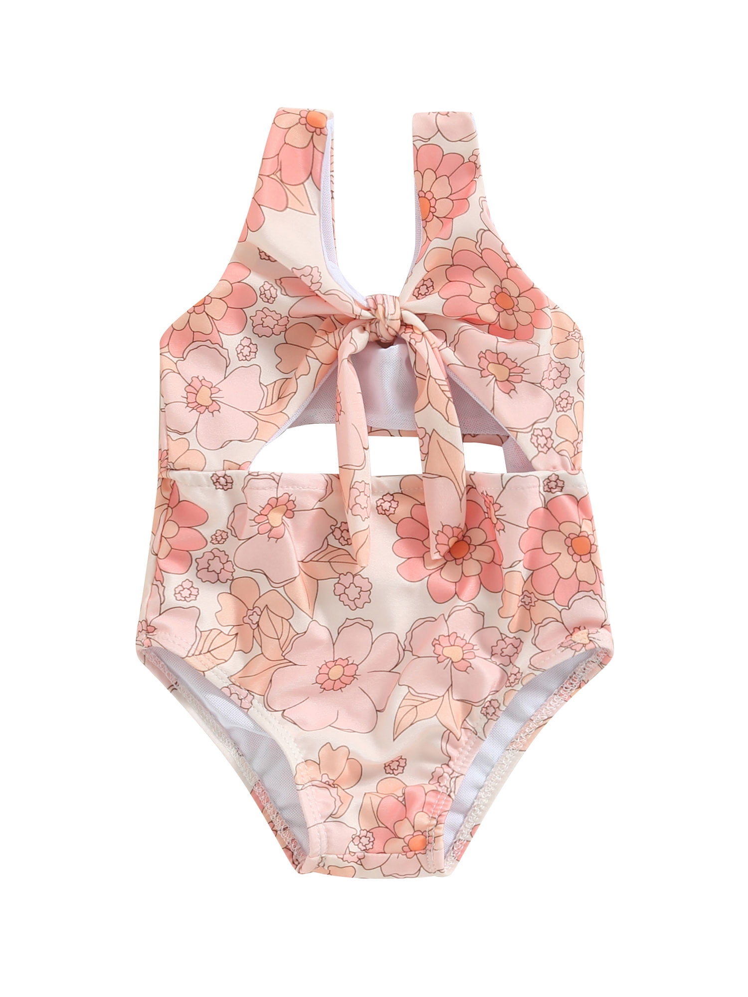 Diconna Toddler Baby Girl Swimsuits Summer Boho Flower One Piece Beach ...