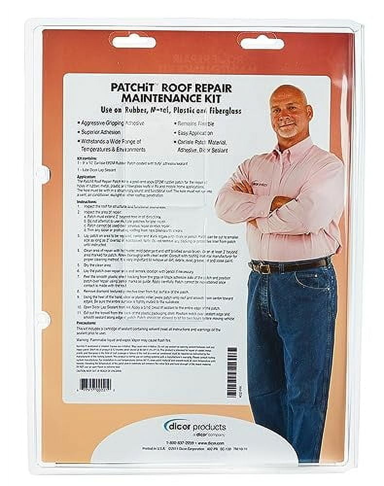 Dicor 402-PR Roof Repair Kit - Includes Patch, Adhesive, Cleaner - Easy ...