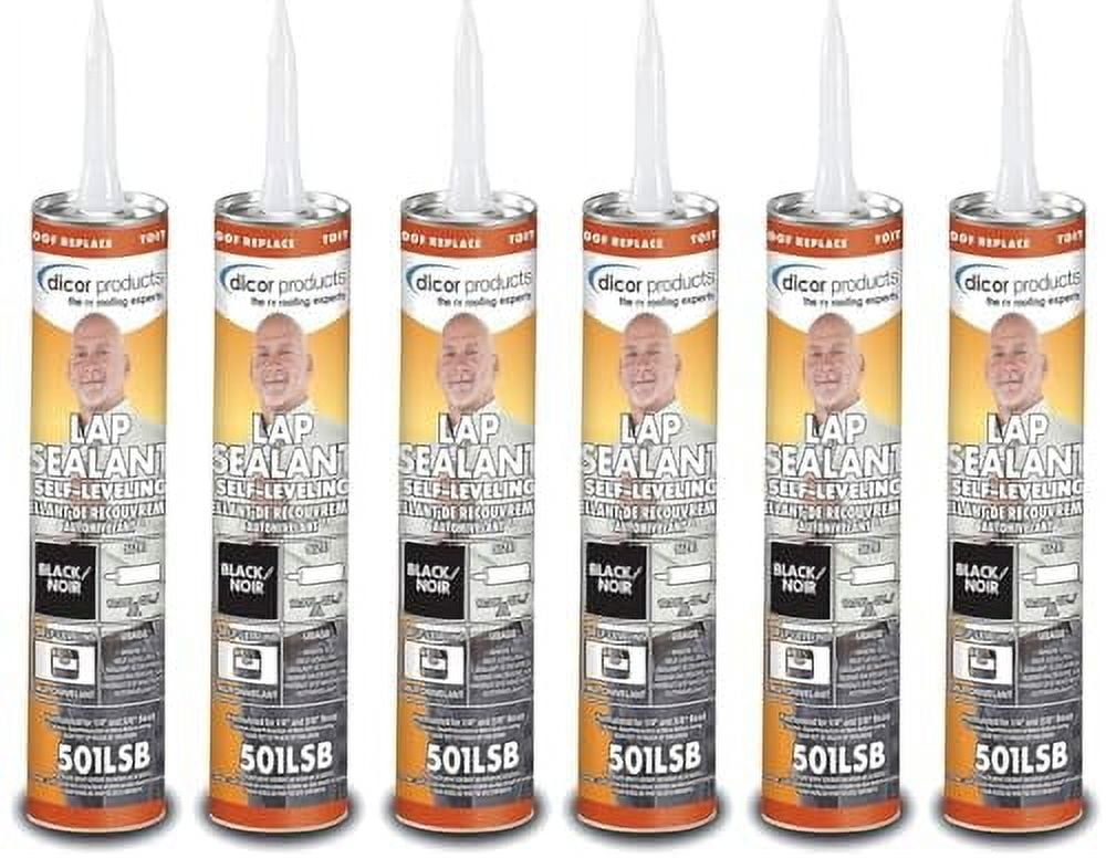 Dicor 501LSB-1, Self-Leveling Lap Sealant, RV Roof and Repair, Black ...
