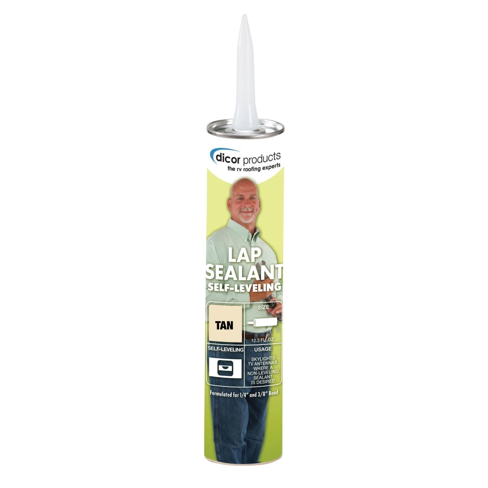Dicor Camper RV Rubber Roof Self-Leveling Lap Sealant, 10.3 oz Tube ...