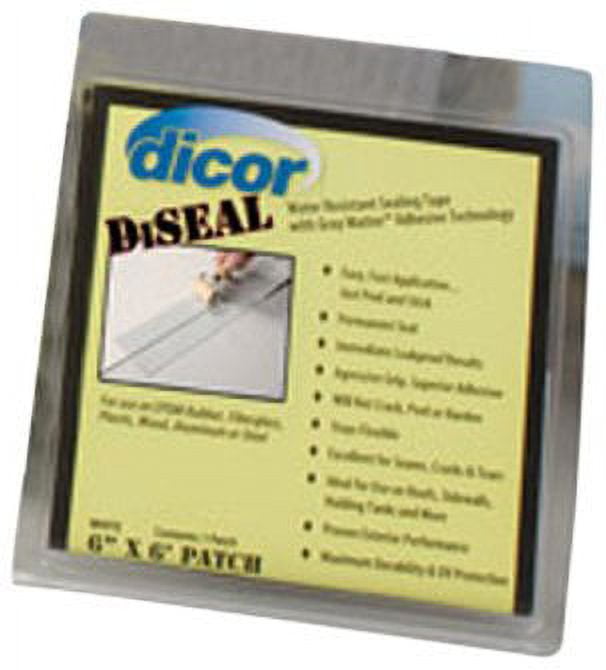 Dicor White 4" X 50' Roof Sealant Tape, Leak Repair Rubber Adhesive ...