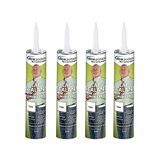 Dicor 551LST-1 Non-Sag, Non-Leveling, Lap Sealant, Tan (4 Pack ...