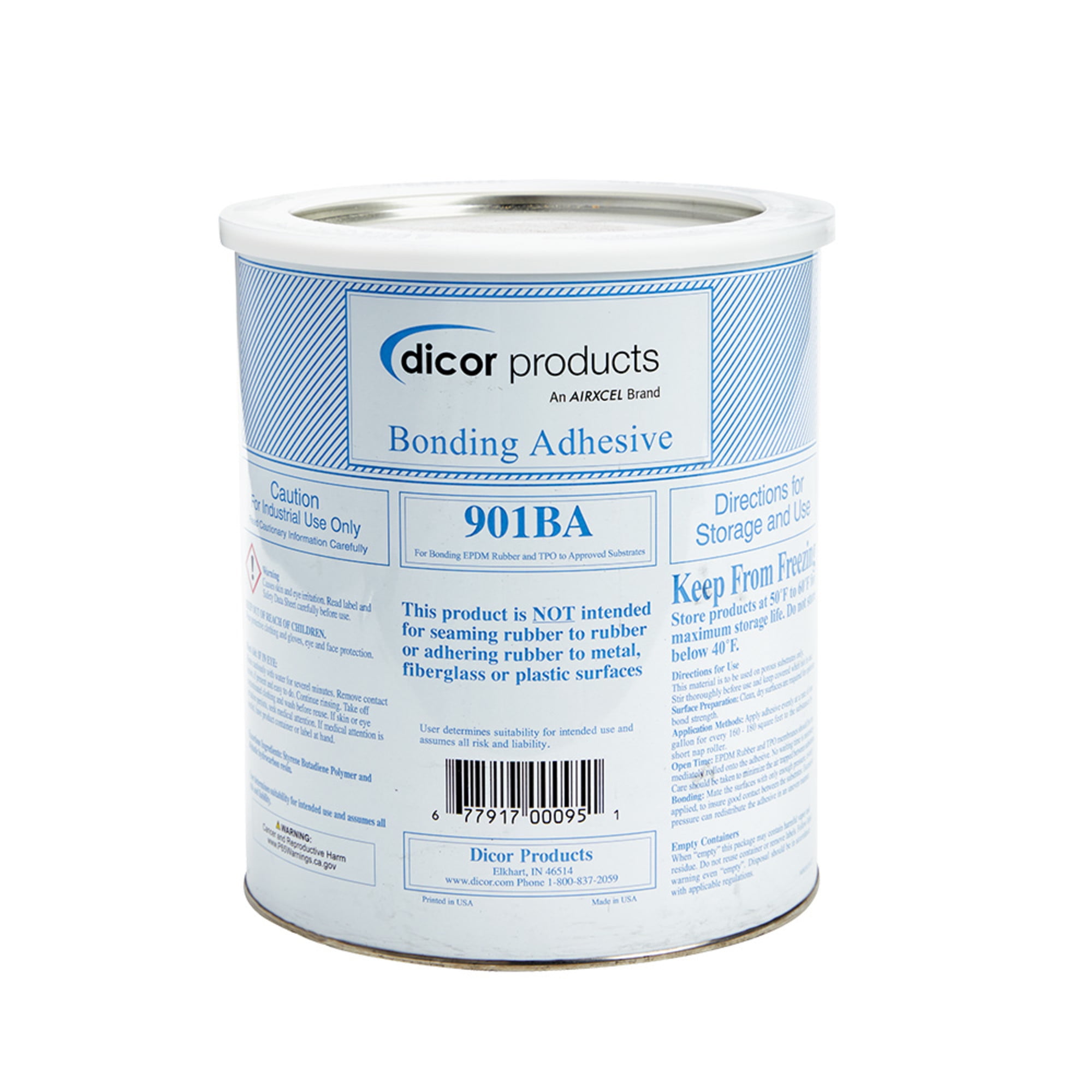 Dicor Water Based Acrylic Bonding Adhesive, 128 oz, Environmentally ...