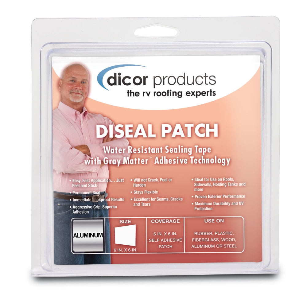 Dicor Corporation 522AF-66-1C Sealing Tape - Aluminum, 6" x 6" Patch ...