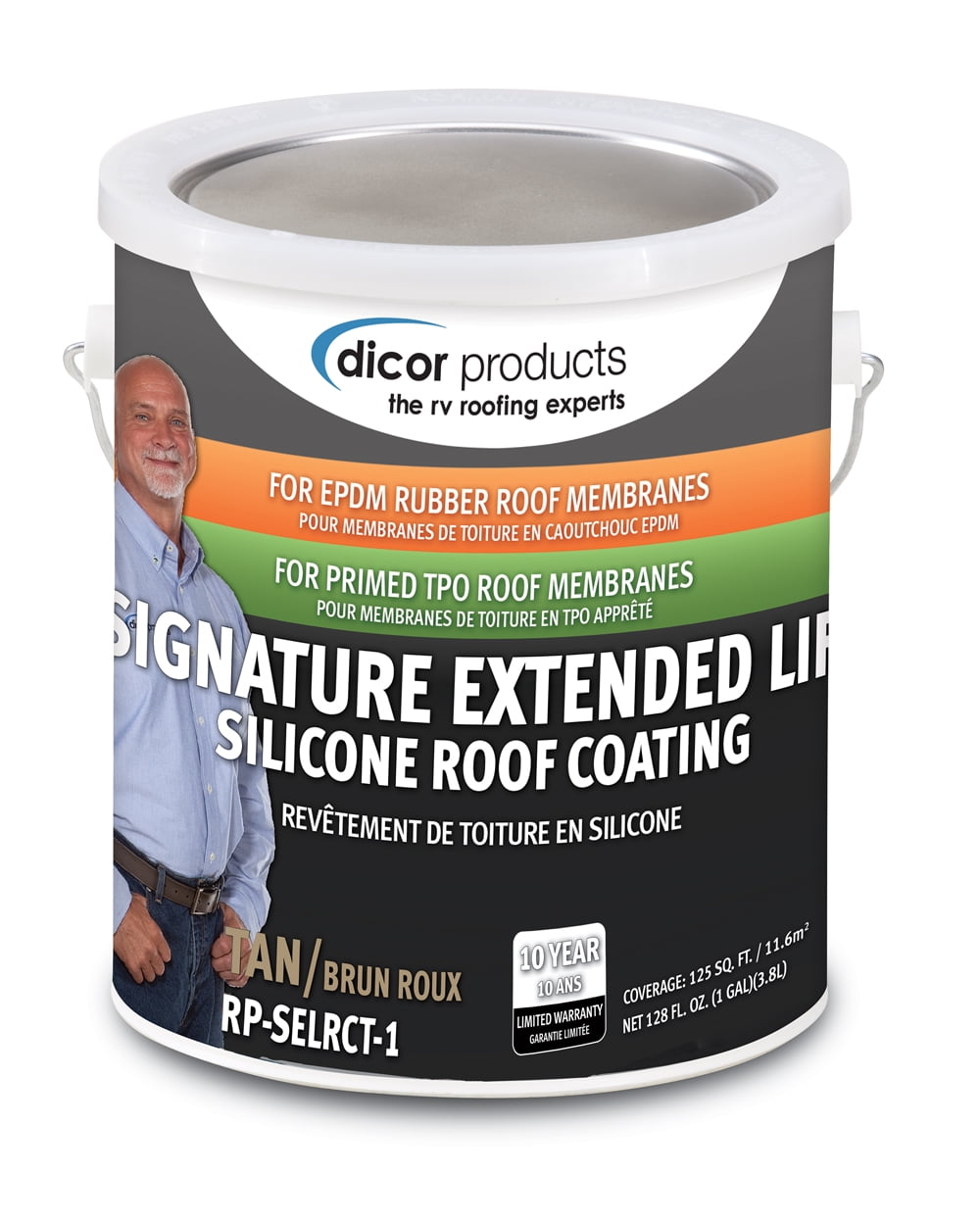 Dicor Signature RV Roof Sealer & Repair, 125 sq ft. Camper Trailer ...