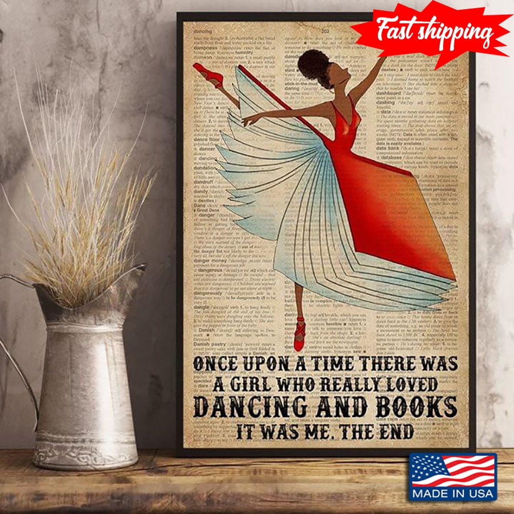 Dictionary Theme Dancing Girl In Red Book Dress Once Upon A Time There ...