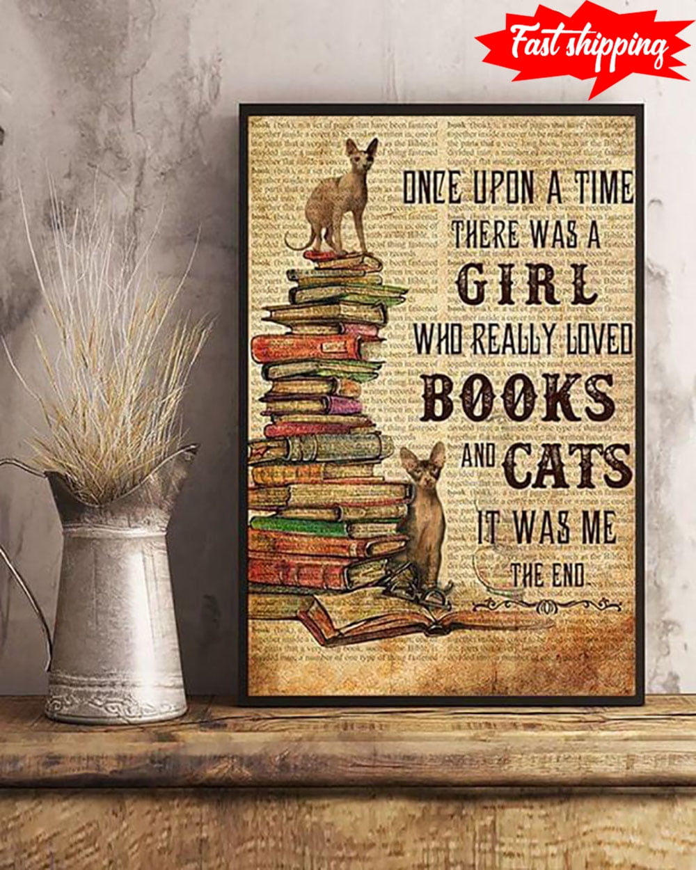 Dictionary Theme Oriental Shorthair Cat Once Upon A Time There Was A ...