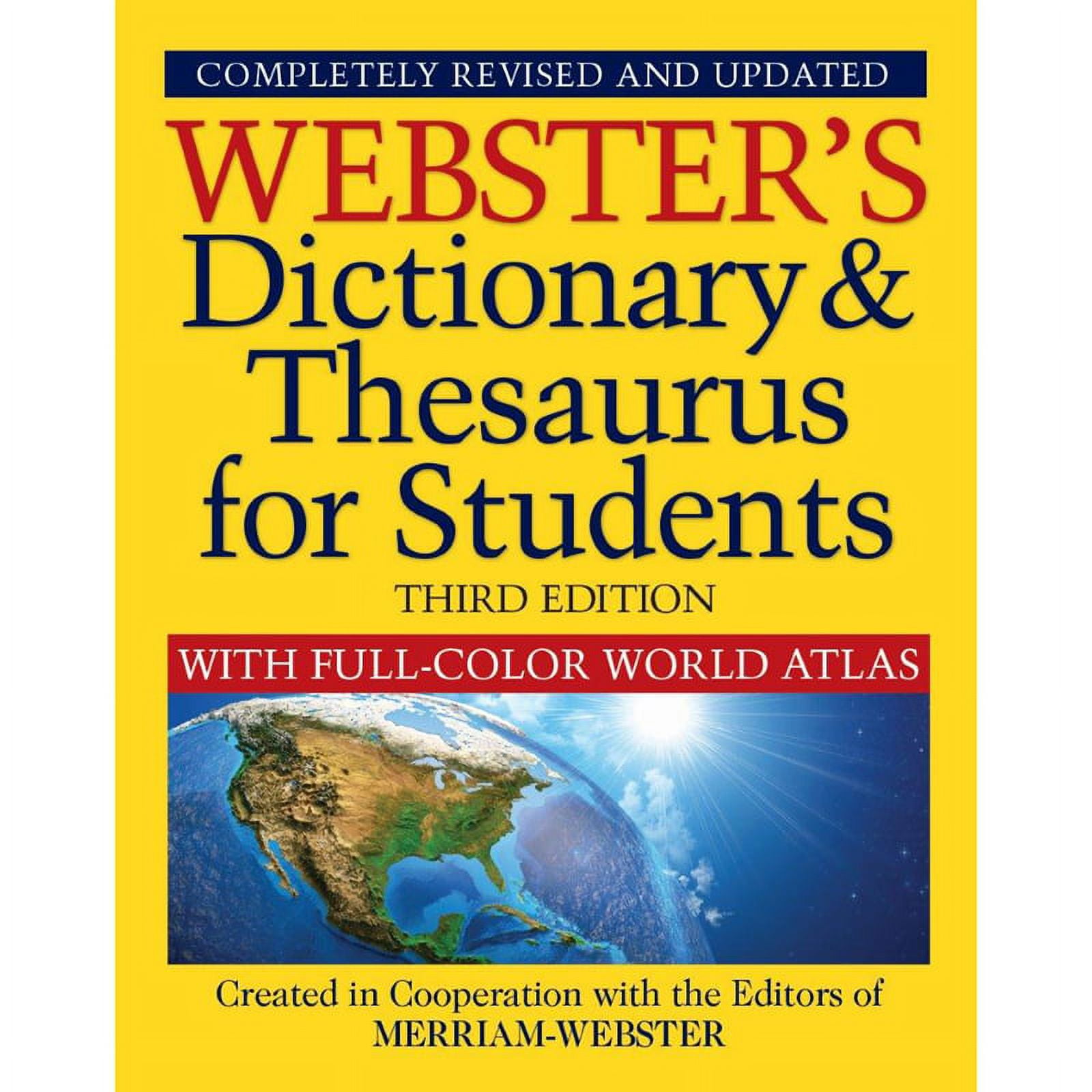 Dictionary & Thesaurus with Full Color World Atlas, Third Edition ...