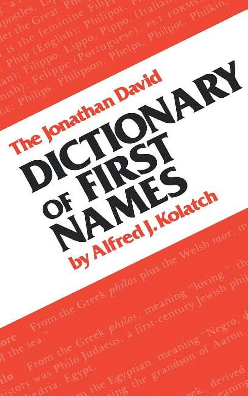 Dictionary of First Names (Hardcover) - Walmart.com