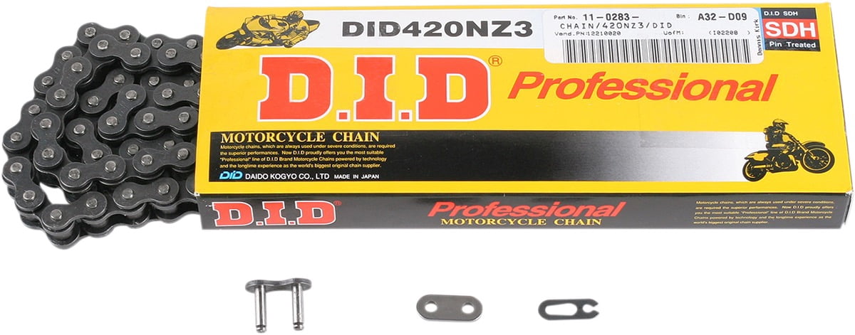 Did 420NZ3X120RB 420 NZ3 Super Non O-Ring Chain - 120 Links - Black ...