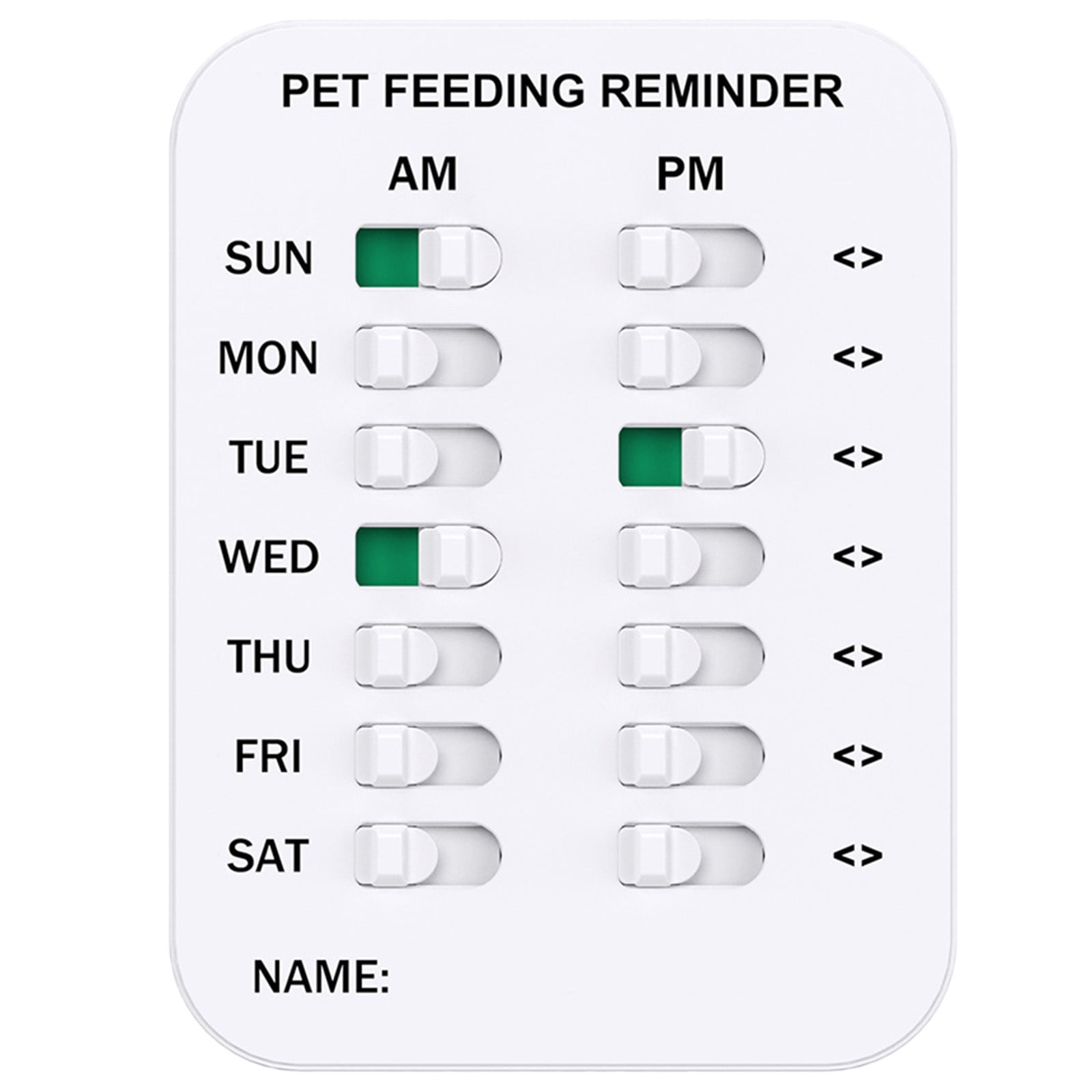 Did You Feed The Cat Flip Sign Pet Feeding Reminder Device Daily ...