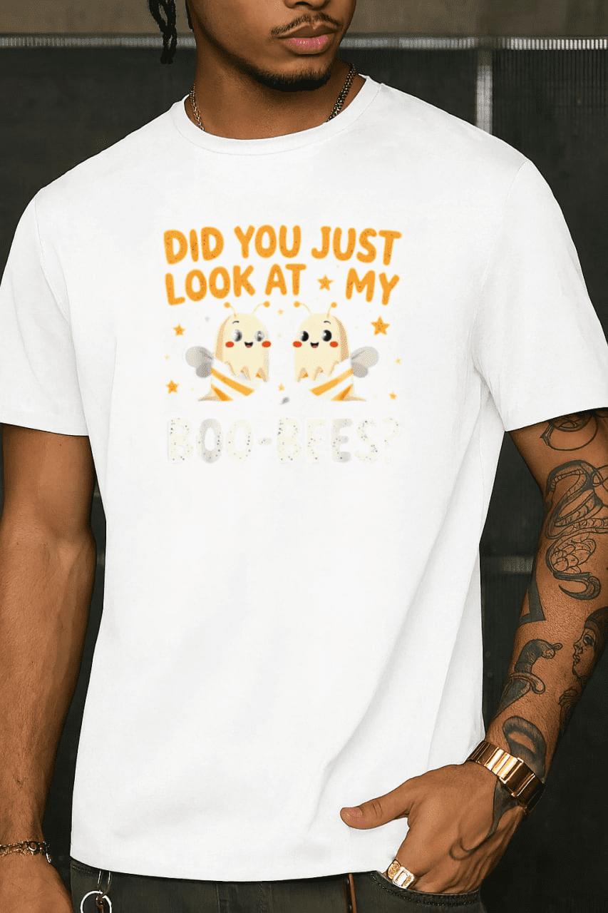 Did You Just Look At My Boo-Bees Funny Halloween Bee Cartoon Graphic ...