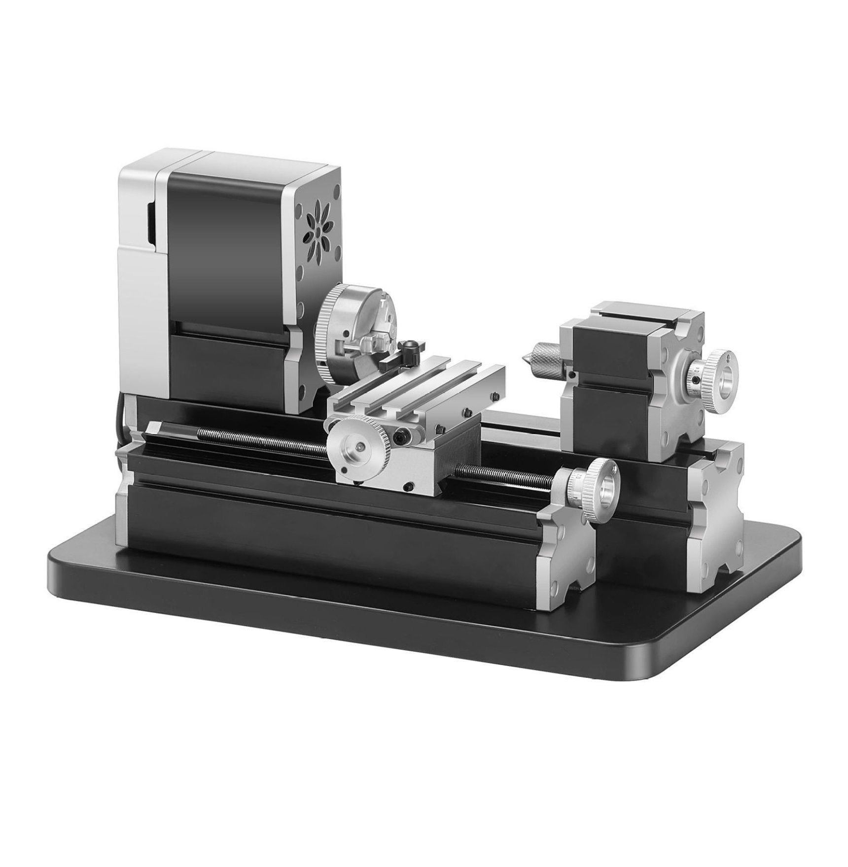 Didactical Mini Metal Lathe Machine, 2.76 x 5.12 in, 36W Power Metal ...