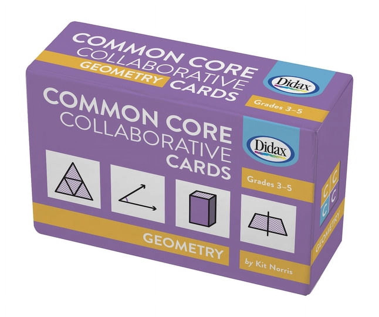 Didax Common Core Collaborative Cards, Geometry, Grades 3 to 5 ...