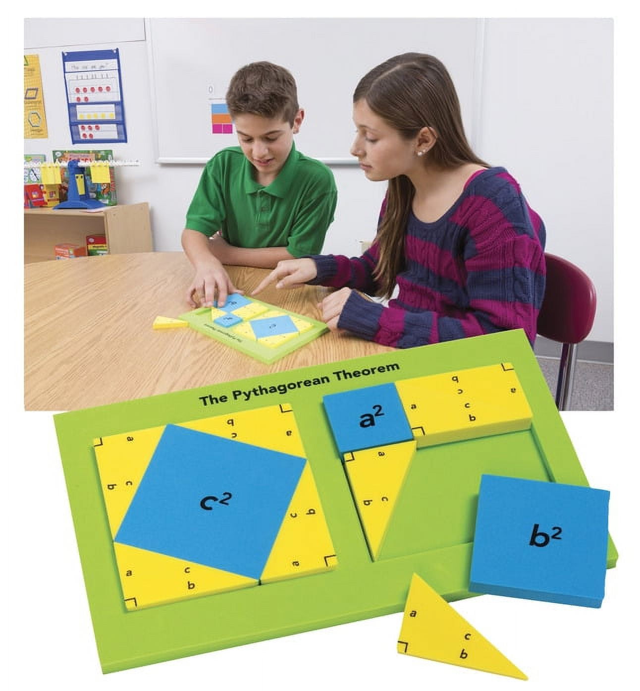 Didax Educational Resources 1502098 Pythagorean Theorem Tile Set ...