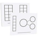 Didax Educational Resources Write-On Wipe-Off Five and Ten-Frame Mats ...