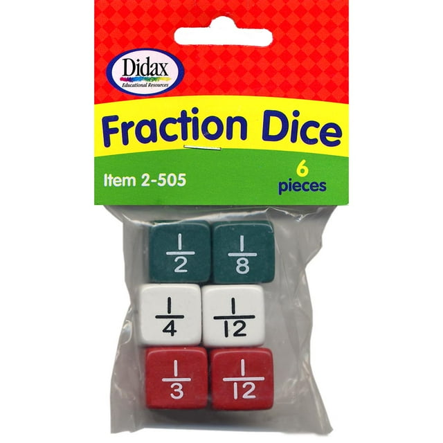 Didax Fraction Dice - Walmart.com