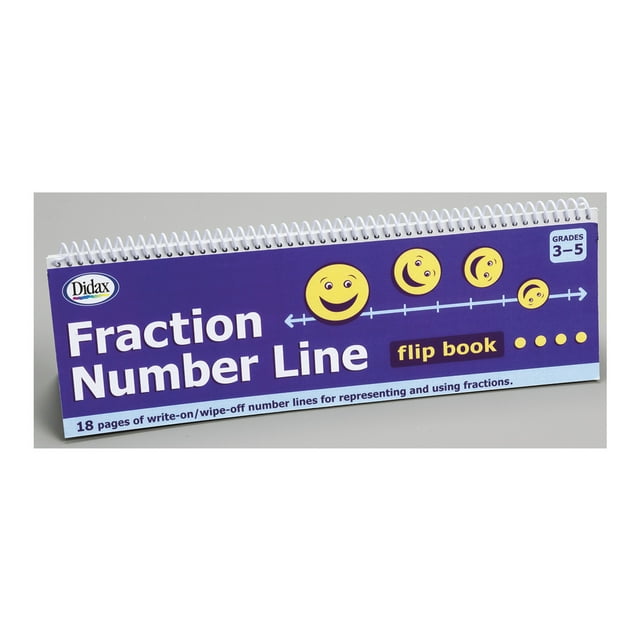 Didax Fraction Number Line Flip Book - Walmart Business Supplies