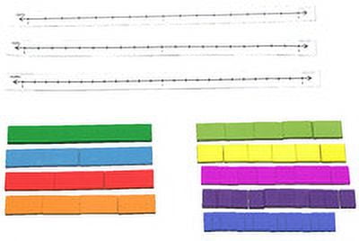 Didax Fraction Tile Number Line Set - Walmart.com