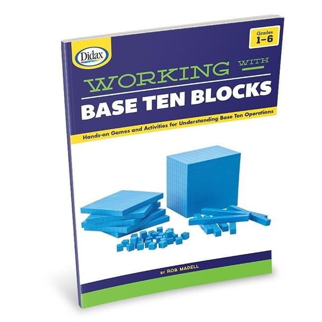 Didax Working with Base Ten Blocks Book, Grade 1-6 - Walmart.com
