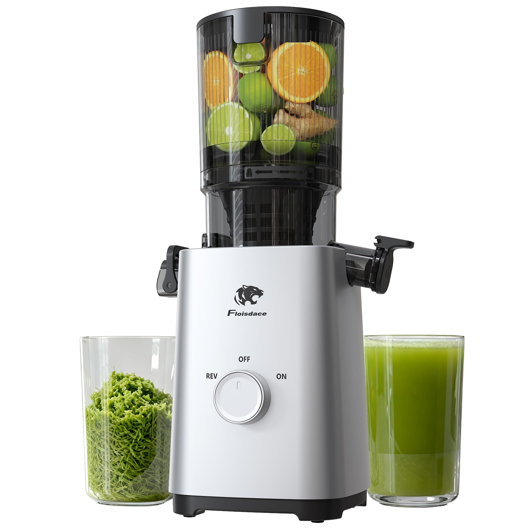 Diddaport Cold Press Juicer Machine with Extra Large 6" Wide Feed Chute ...
