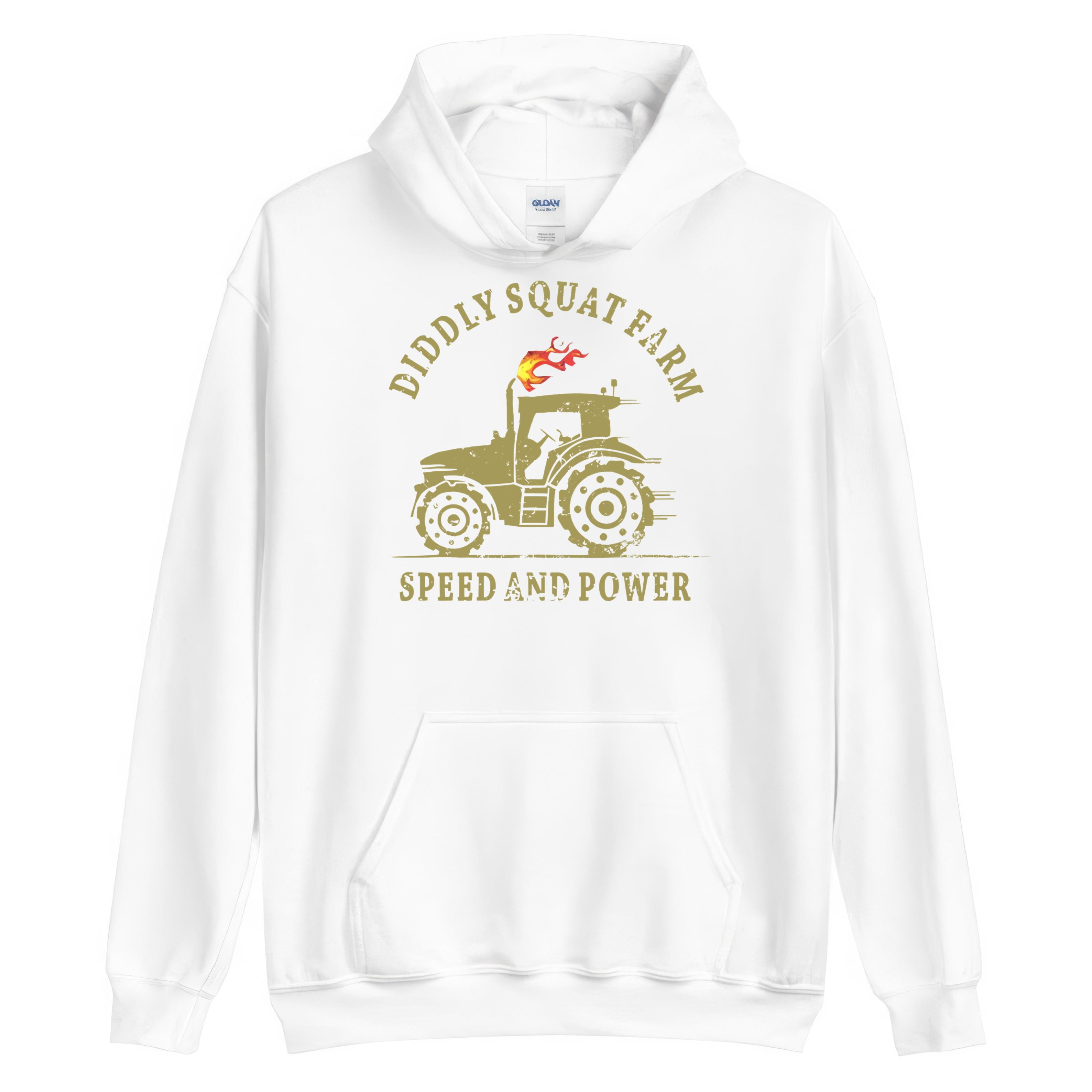 Diddly Squat Farm Speed And Power Funny Tractor Farmer Quote Retro Men ...