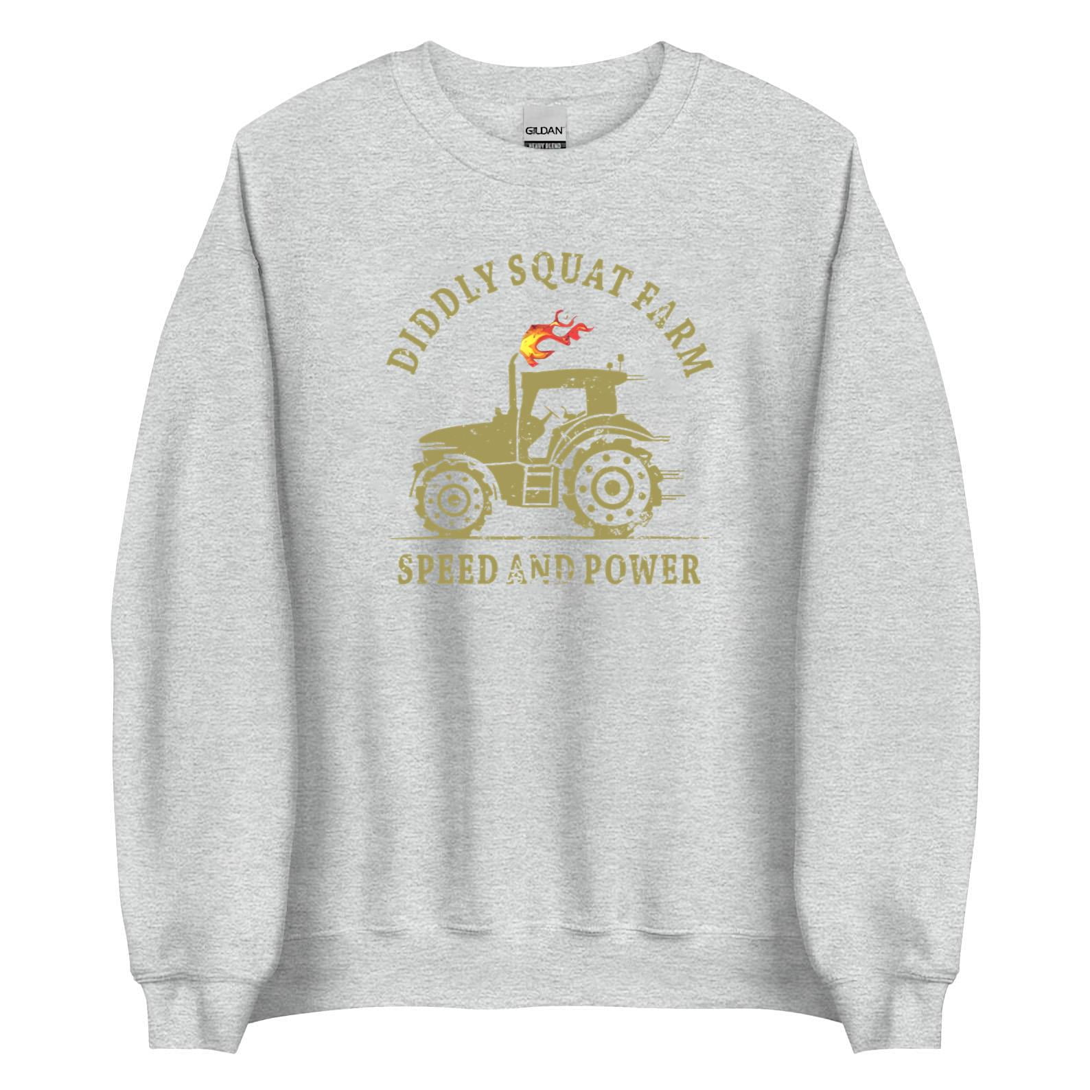 Diddly Squat Farm Speed And Power Funny Tractor Farmer Quote Retro Men ...