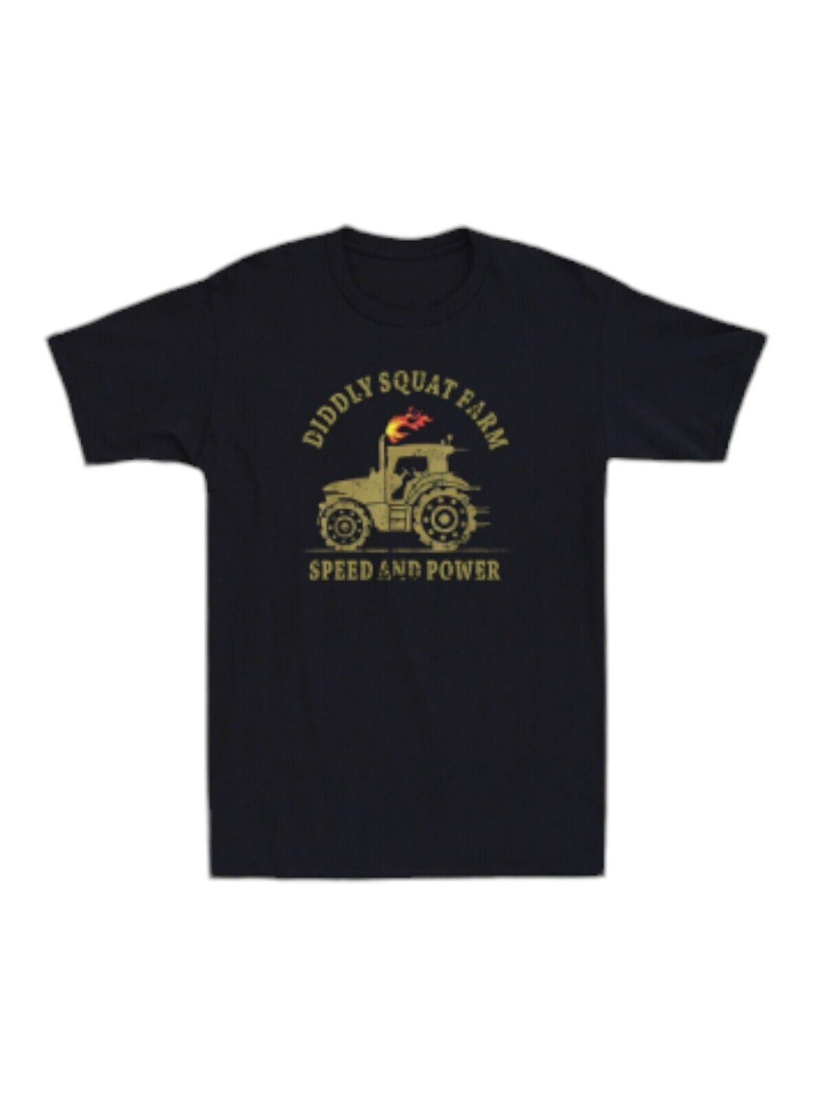 Diddly Squat Farm Speed And Power Mens T Shirt Tractor Farmer Quote