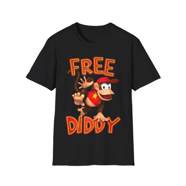 Diddy Kong Free Diddy Shirt Puff Diddy Humorous Tee Shirt, Size M, Tee ...