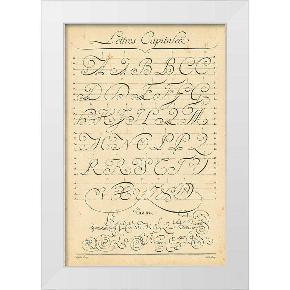 Diderot, Denis 23x32 White Modern Wood Framed Museum Art Print Titled ...