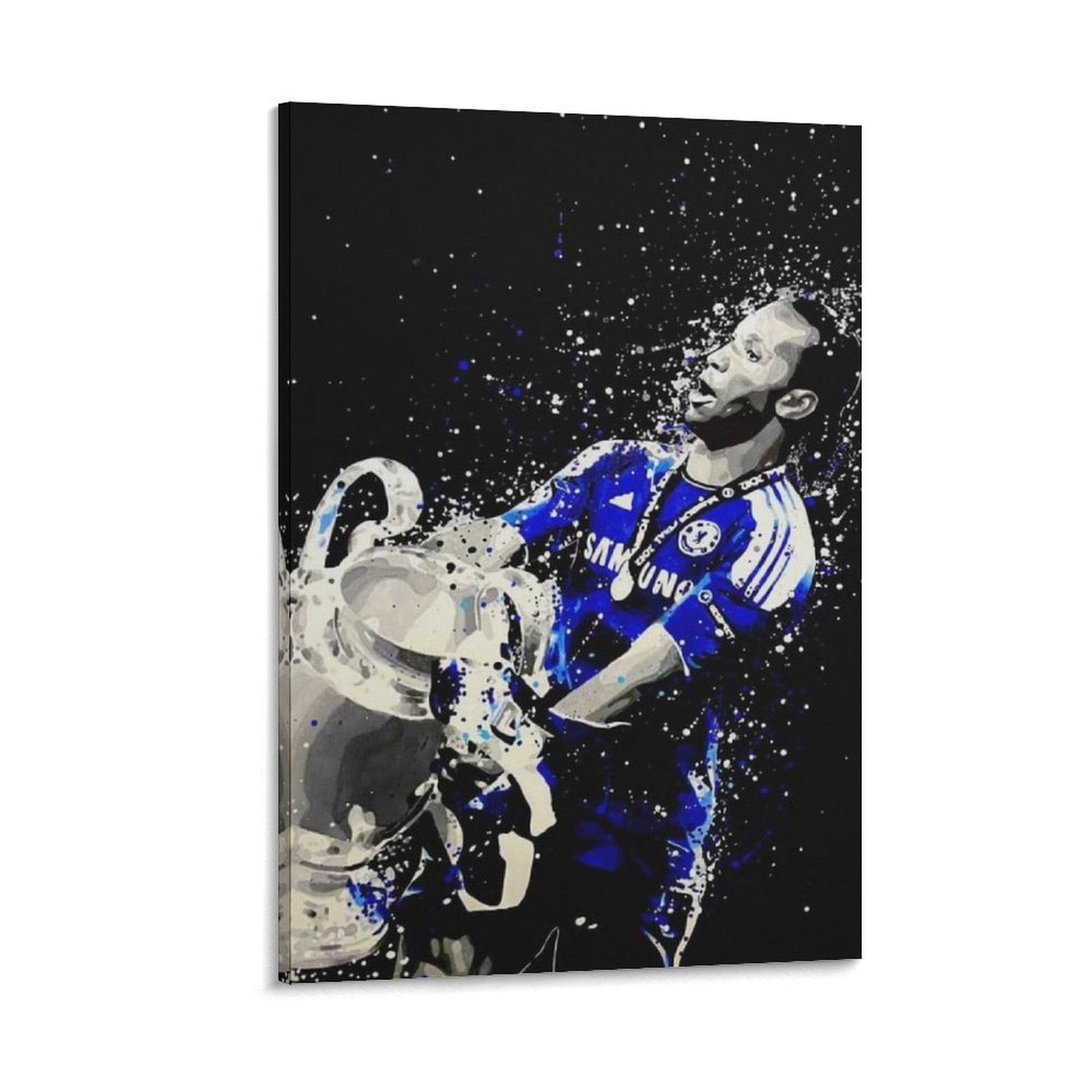 Didier Drogba Canvas Poster Artworks Canvas Poster Room Aesthetic Wall ...