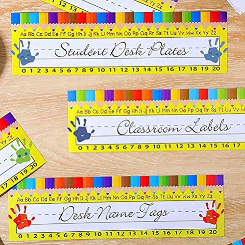 Didiseaon Classroom Desk Nameplates 1 Set Back-to-School Products Paper ...