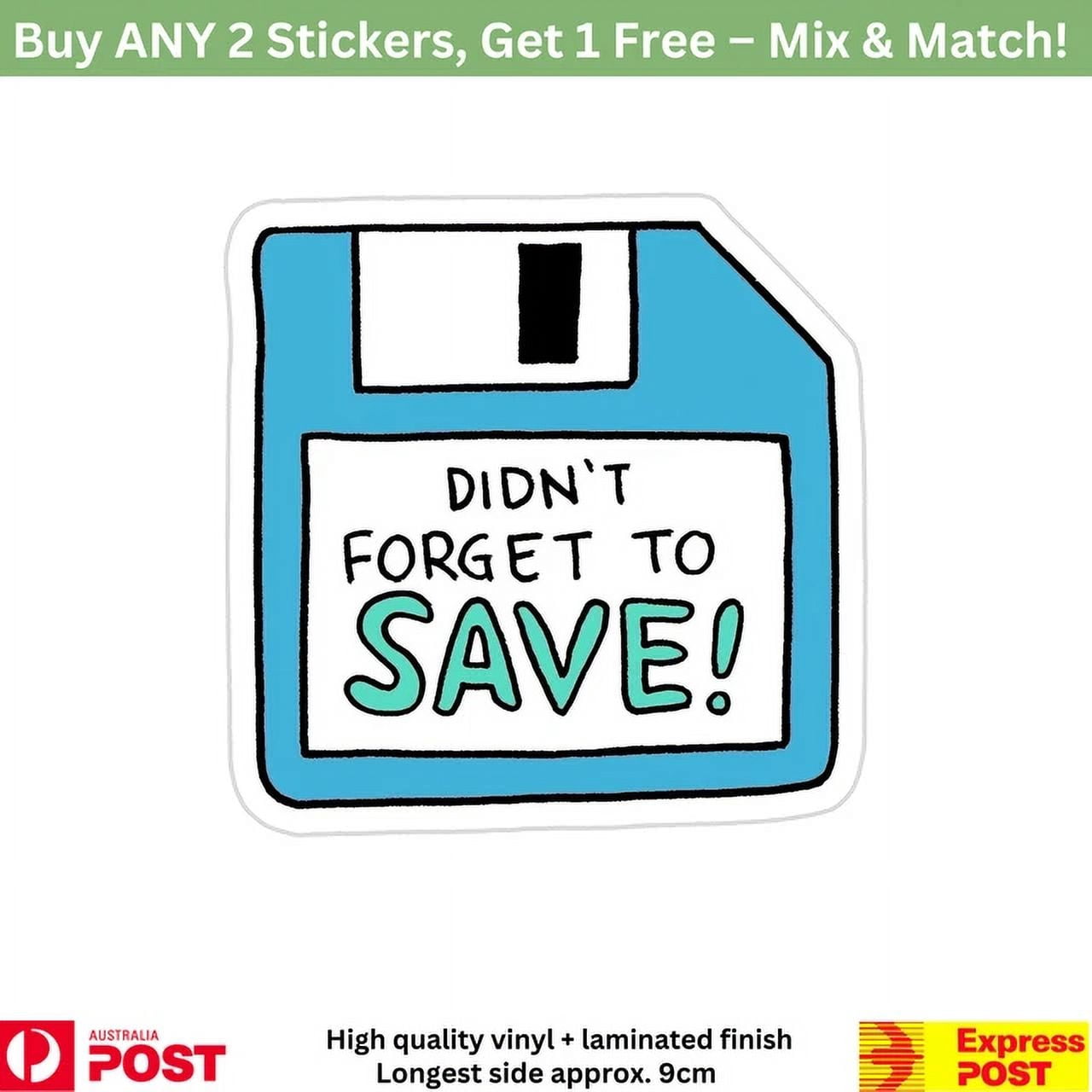 Didn'T Forget To Save Sticker Phone Decal Water Bottle Stickers Car ...