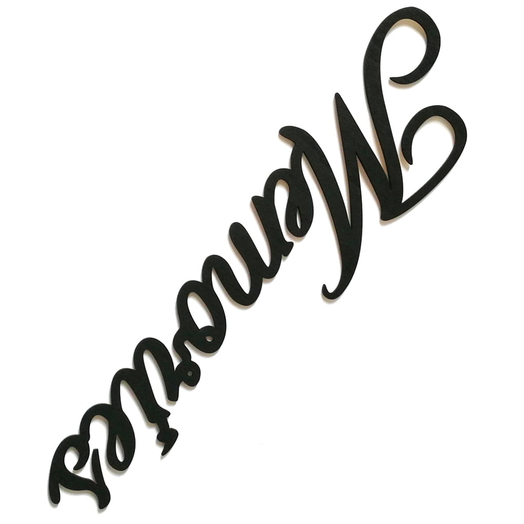 Dido Family Memories Blessings Letter Wooden Wall Sticker Wood Hanging ...