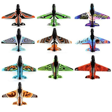 4 Pack Glider Plane Toys, 17.5" Large Throwing Foam Airplane, Dual ...