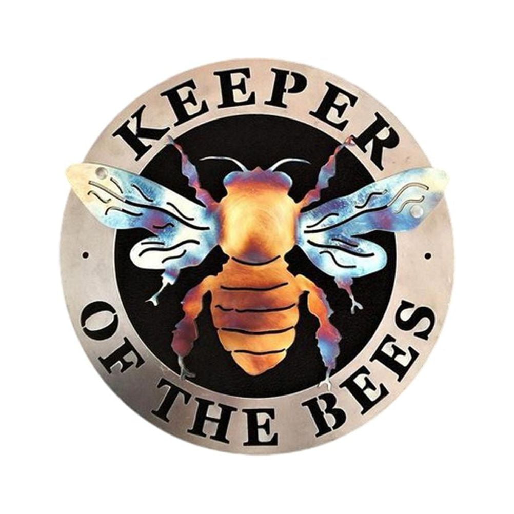 Dido Metal Bee Pendant Wall Hanging Beekeeping Sign for Home Garden ...