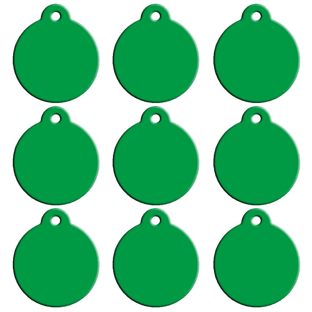 Didog 20pcs Aluminum Dog ID Tags Personalized Custom Round Shape Tag ...