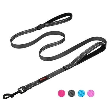 VIVAGLORY Dog Leash with Double Handle, No Pull Bungee Lead, Reflective ...
